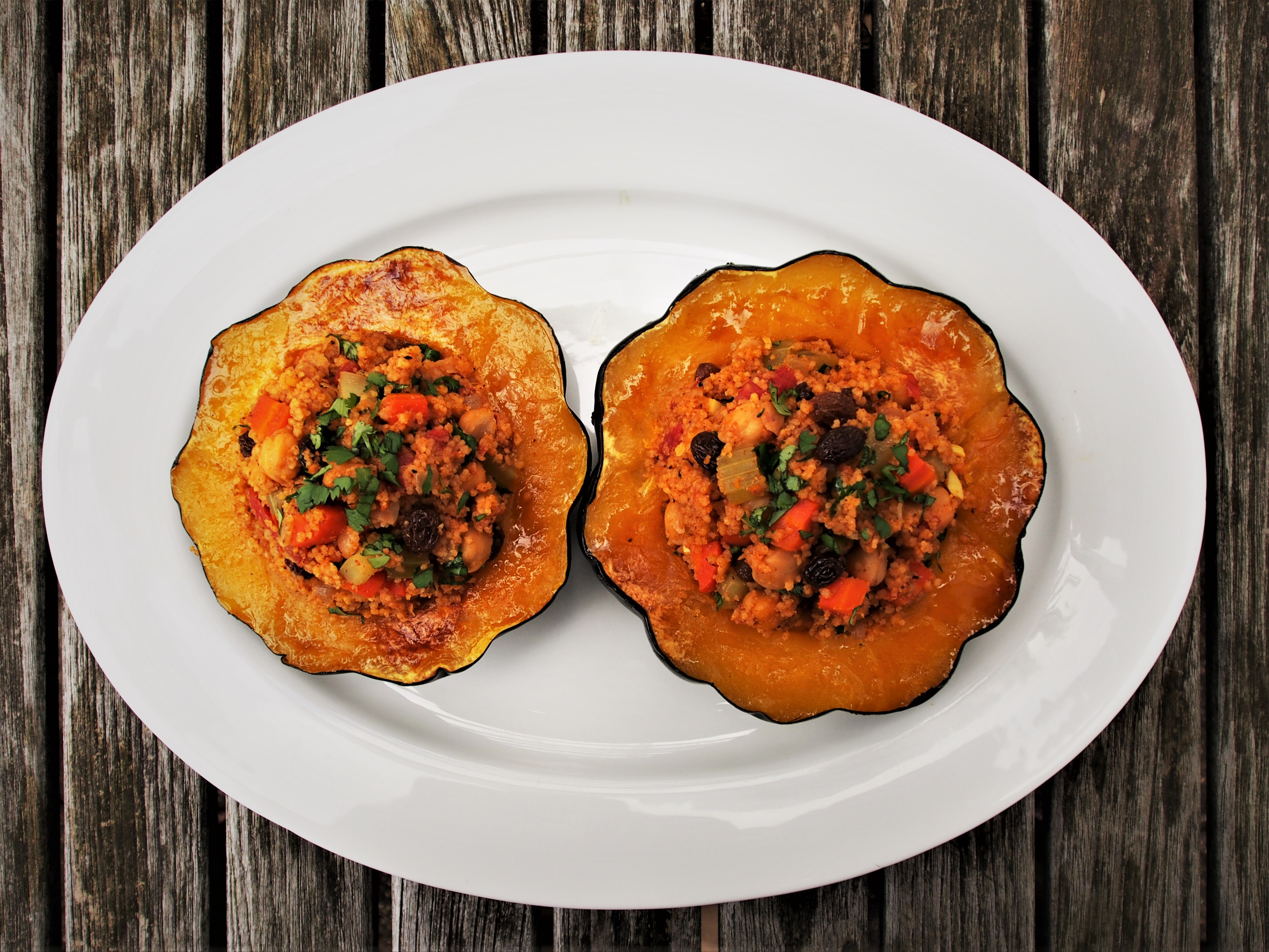 MOROCCAN-STYLE ACORN SQUASH STUFFED WITH COUSCOUS – The Weathered Grey ...
