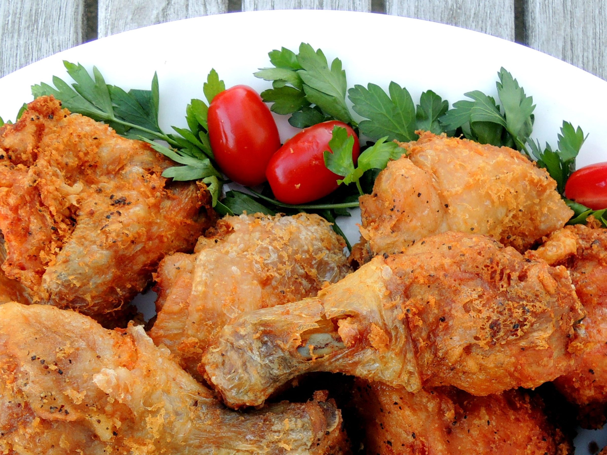 Chicken, fried, Southern fried chicken 1A – The Weathered Grey Table